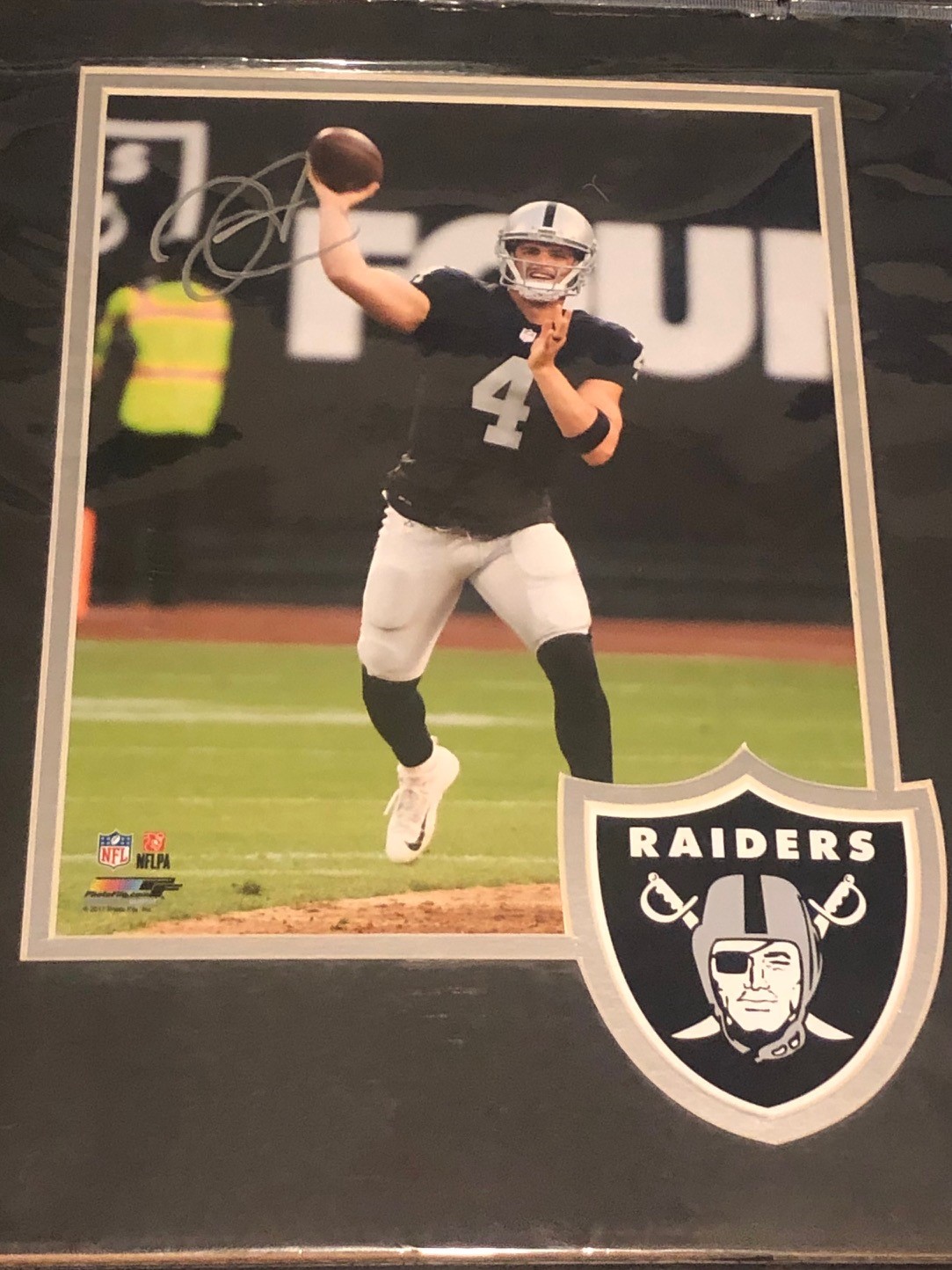 Autograph Football Card > Derek Carr #4 | Raffle Ticket $5.00 ...